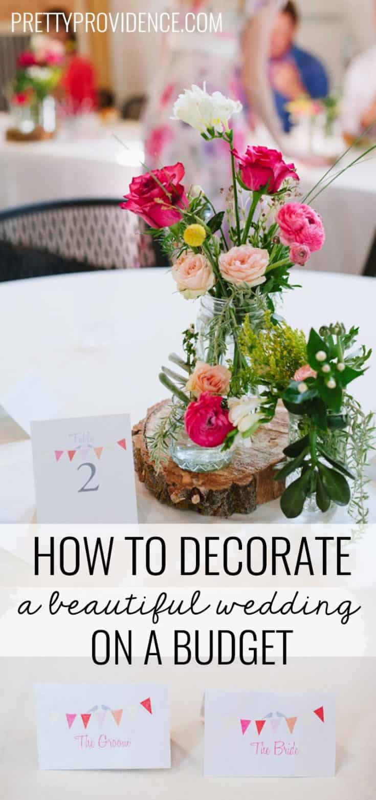 How to Decorate a Wedding For Cheap - Pretty Providence