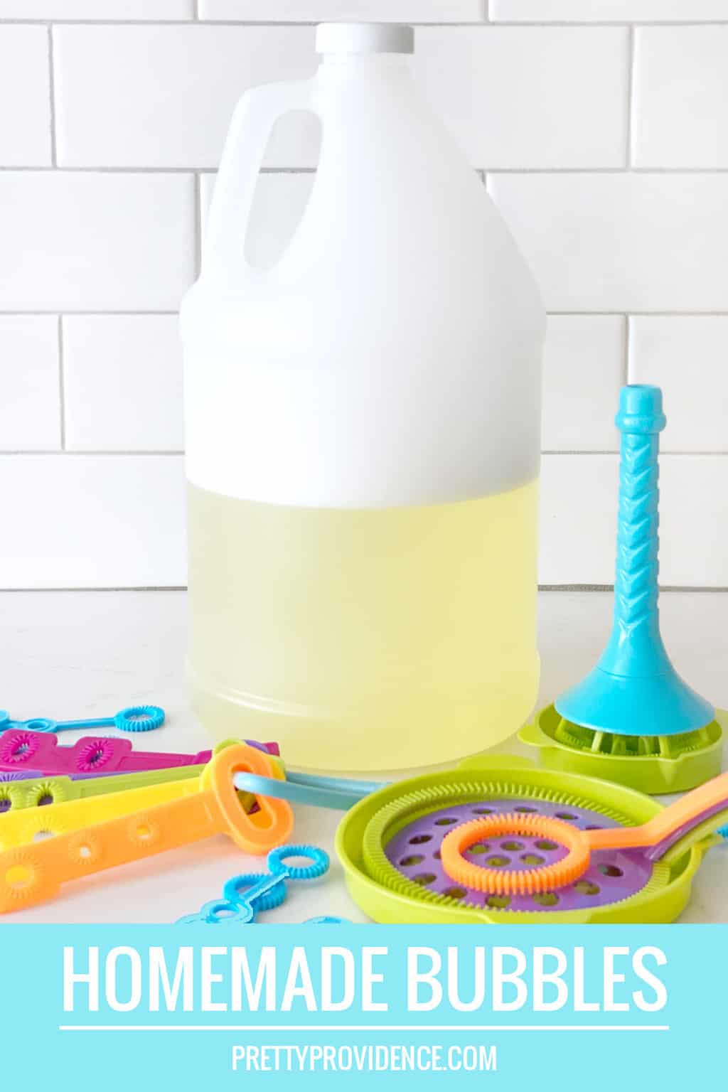 Quick and Easy Homemade Bubbles - Pretty Providence