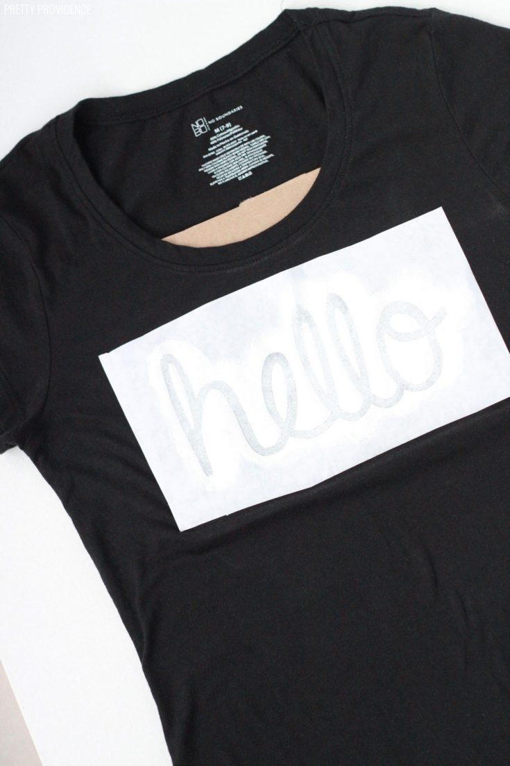 Freezer Paper Stencil Shirt Tutorial - Pretty Providence