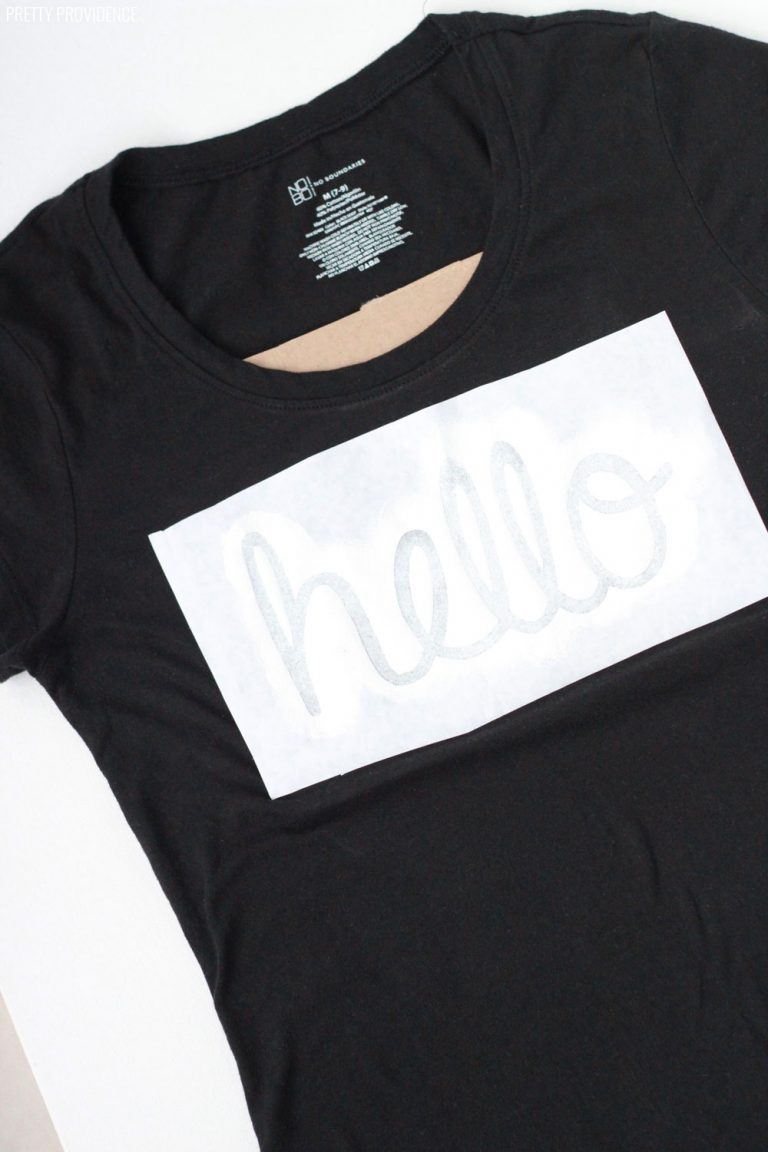 Freezer Paper Stencil Shirt Tutorial - Pretty Providence