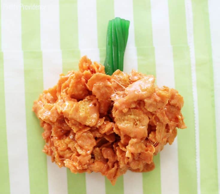 Easy Cornflake Pumpkins!