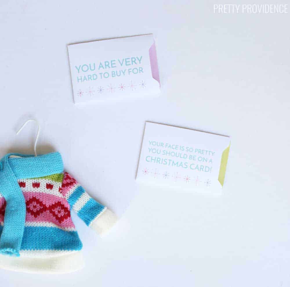 Funny Gift Card Sleeves for Christmas - Pretty Providence