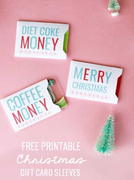 Funny Gift Card Sleeves for Christmas - Pretty Providence
