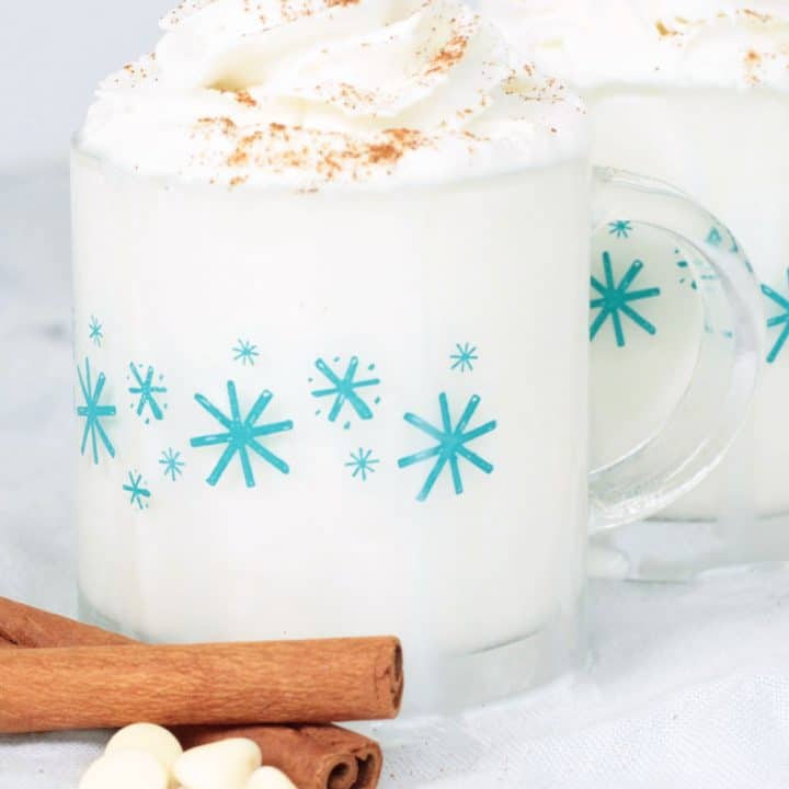 White Hot Chocolate Recipe - 2 Ingredients and 5 Minutes to Make!