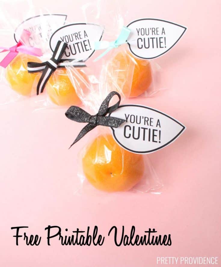 You're A Cutie Valentine Printable - Pretty Providence