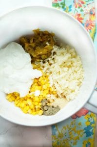 Cheesy Green Chile Rice - Pretty Providence
