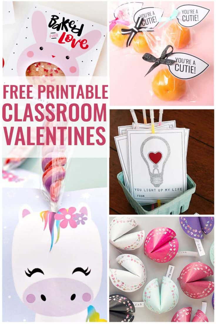 Free Printable Valentine Ideas - For Kids and the Classroom!