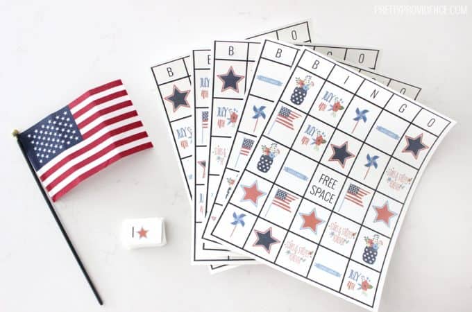 Free Printable Fourth of July Bingo Cards - Pretty Providence