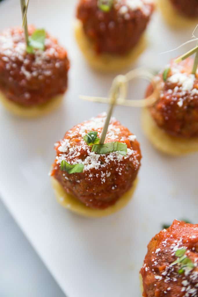 Easy Spaghetti and Meatball Appetizers by Pretty Providence