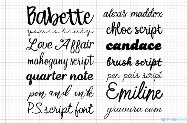 All About Cricut Fonts - The Best Fonts in Cricut Design Space
