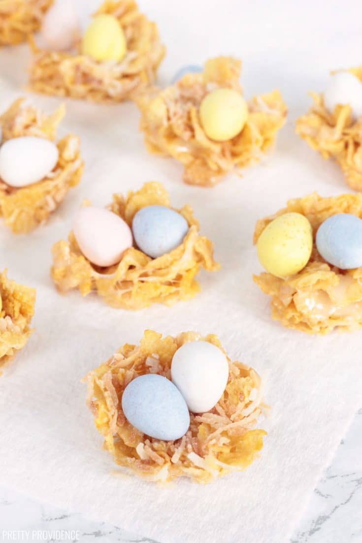 Cornflake Easter Nests - Pretty Providence