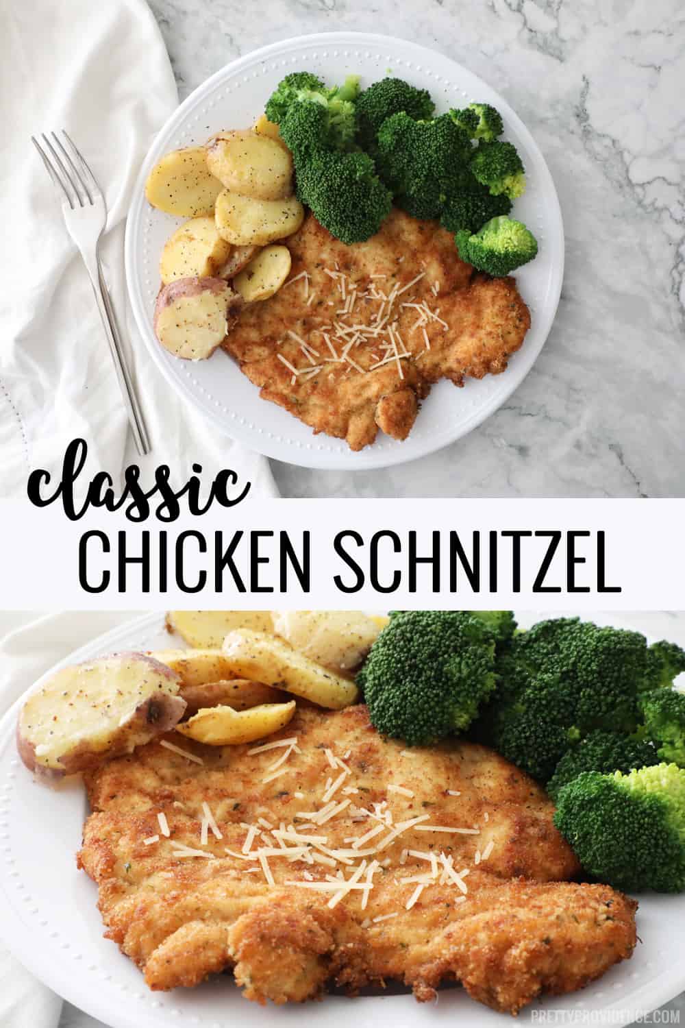 Classic Chicken Schnitzel Recipe - Pretty Providence