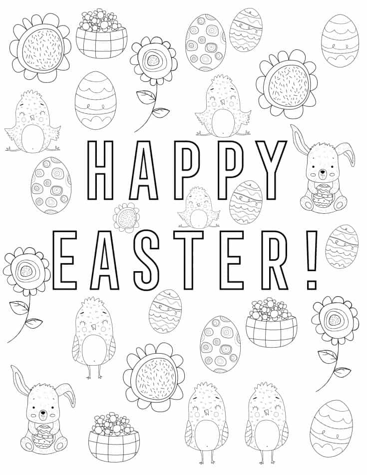 Cute Spring Coloring Pages Free Printable - Pretty Providence