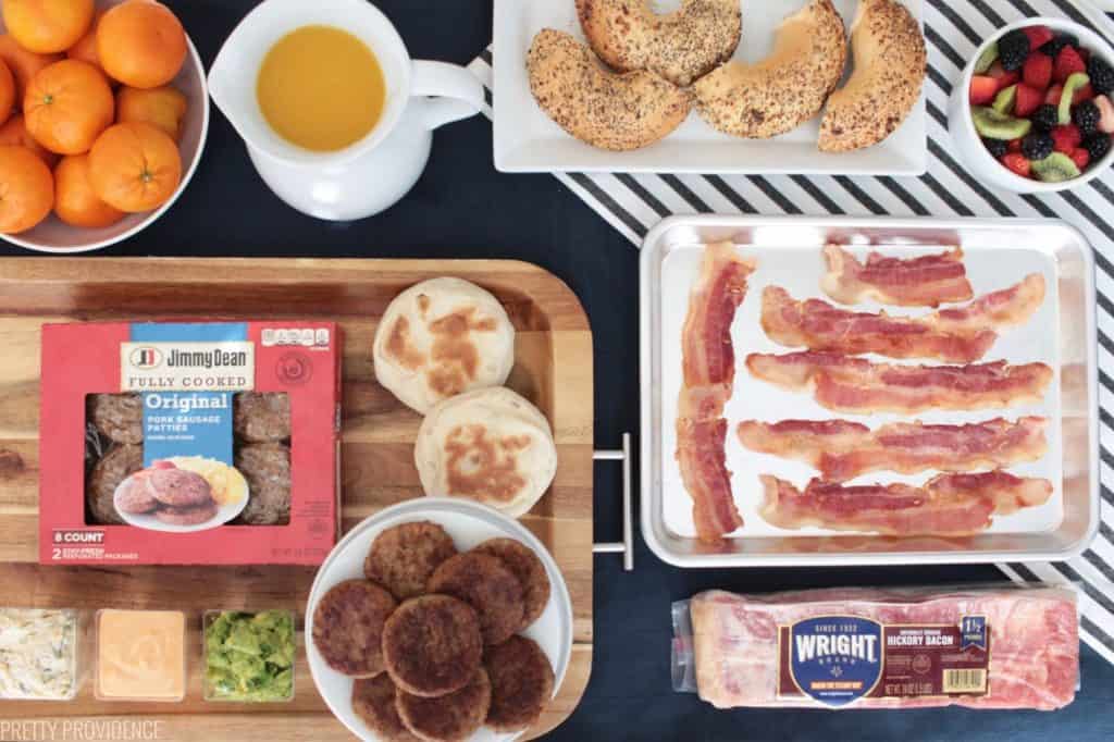 Breakfast Sandwich Bar - Father's Day Breakfast - Pretty Providence