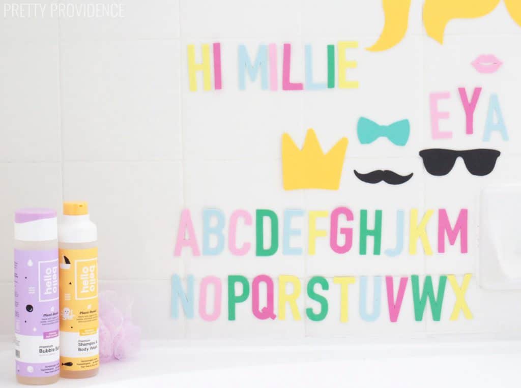 DIY Bath Toys - Foam Bath Letters and Faces - Pretty Providence