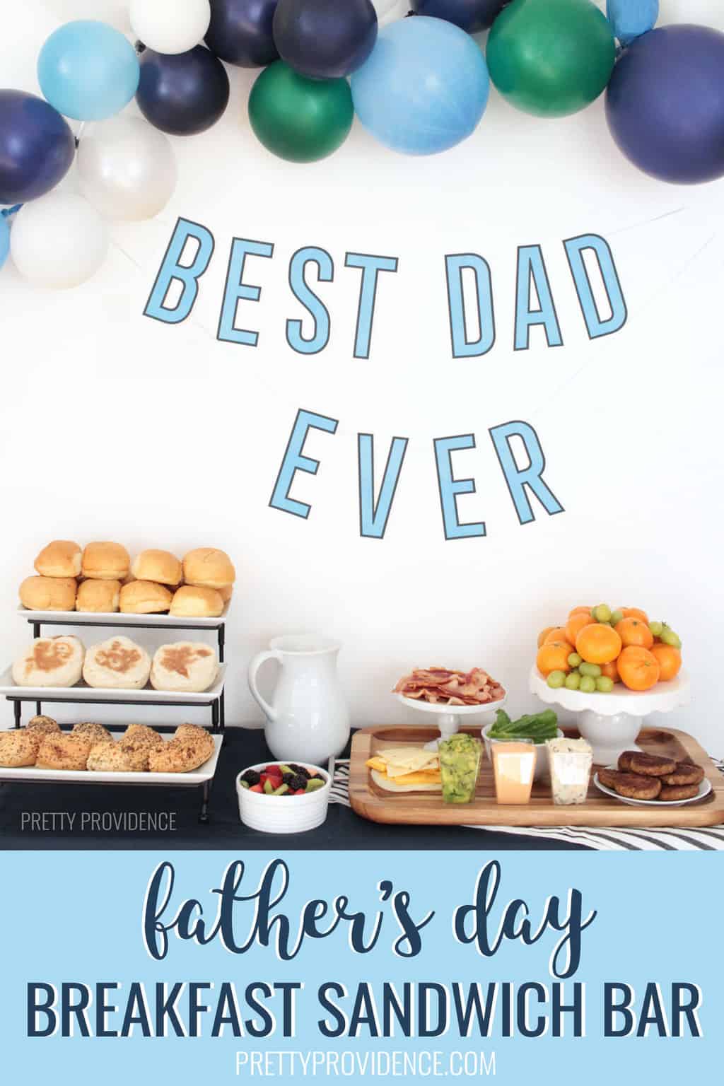 Breakfast Sandwich Bar - Father's Day Breakfast - Pretty Providence