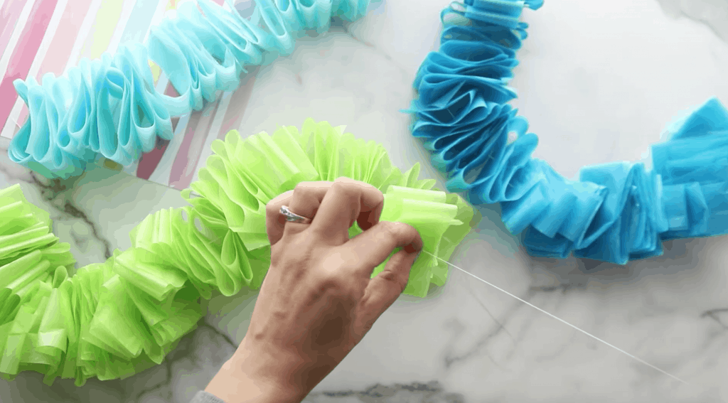 DIY Ruffled Tissue Paper Garland - Pretty Providence