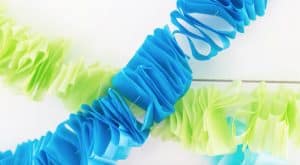 DIY Ruffled Tissue Paper Garland - Pretty Providence