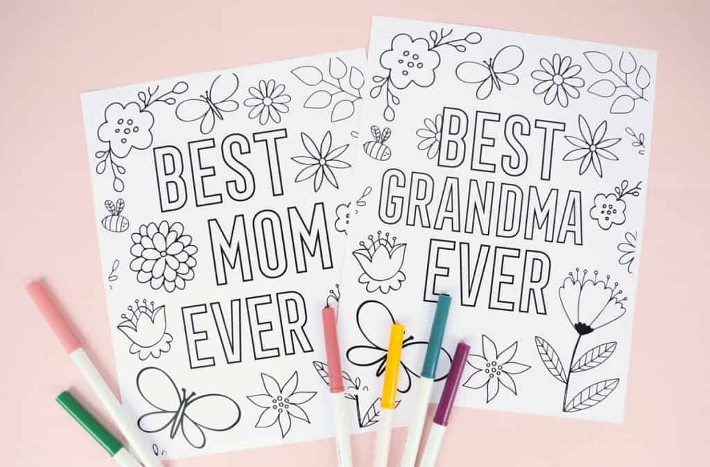 Mother's Day Printables + Coloring Pages - Pretty Providence