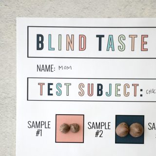 Blind Taste Test Printables and Ideas - Pretty Providence