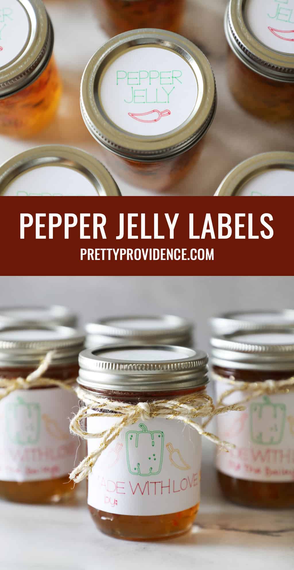 Pepper Jelly Labels For Gifting - Pretty Providence