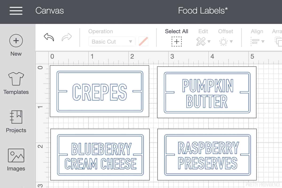 How to Make Labels with Cricut - Pretty Providence