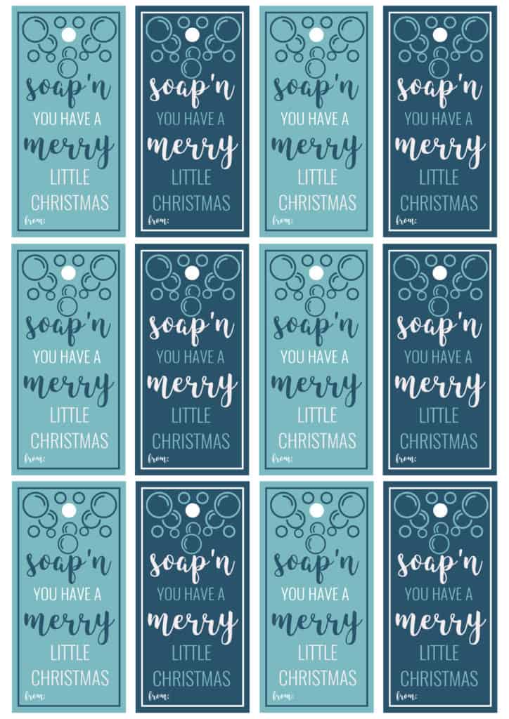 Soap Christmas Tag - Soap'n You Have a Merry Christmas