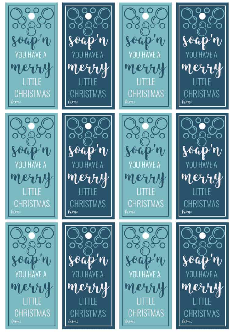 Soap Christmas Tag - Soap'n You Have a Merry Christmas