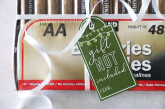 Gift Not Included Free Printable Gift Tag - Pretty Providence