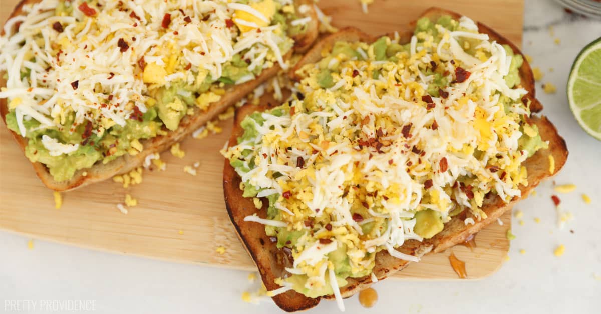 Avocado Toast with Egg - AKA Grated Egg Toast