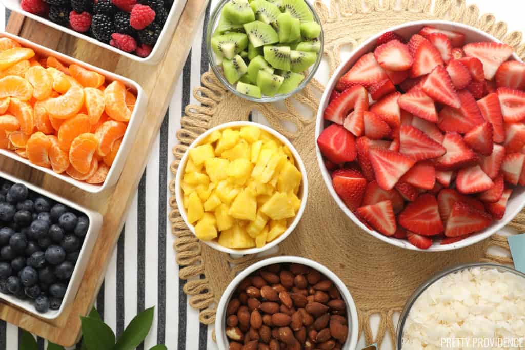 Yogurt Bar + Yogurt Toppings Ideas - Pretty Providence