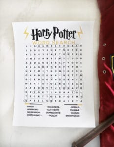 Harry Potter Word Search - Pretty Providence