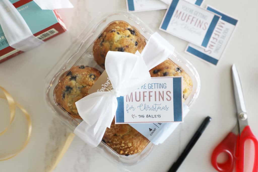 You're Getting Muffin For Christmas Free Printable - Pretty Providence