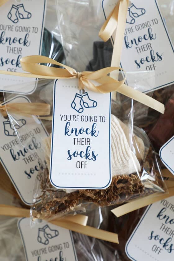 Knock Their Socks Off Free Printable Gift Idea - Pretty Providence