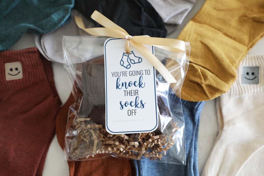 Knock Their Socks Off Free Printable Gift Idea - Pretty Providence