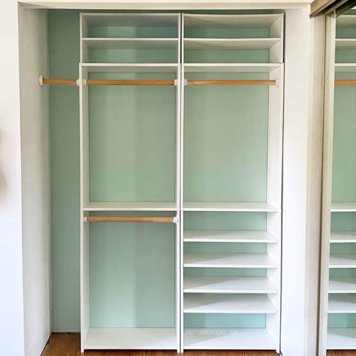 Small Closet Makeover (Closet Bookshelf Hack) - Pretty Providence