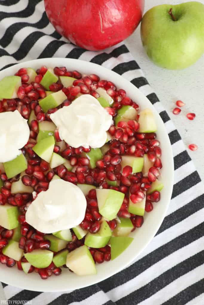 Pomegranate Apple Salad - Pretty Providence