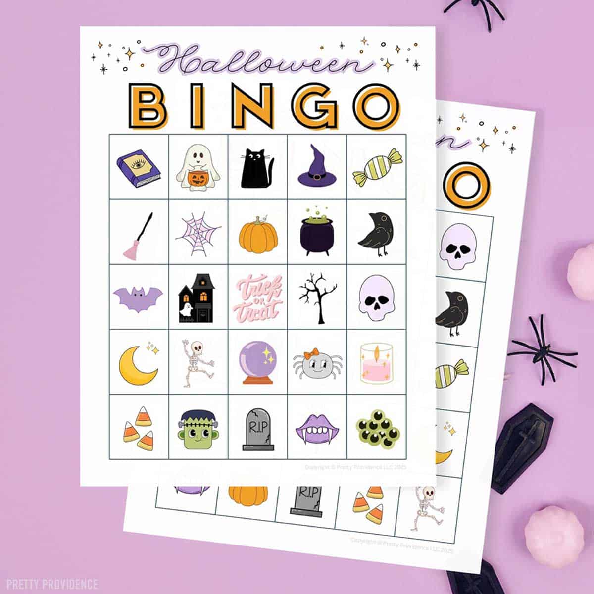 Halloween Bingo Patterns Printable