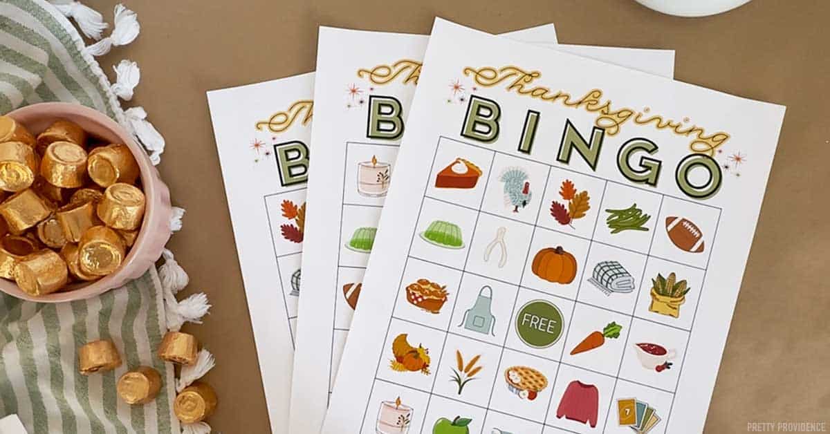 Free Printable Thanksgiving Bingo - Pretty Providence