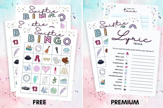 Printable Taylor Swift Games - Pretty Providence